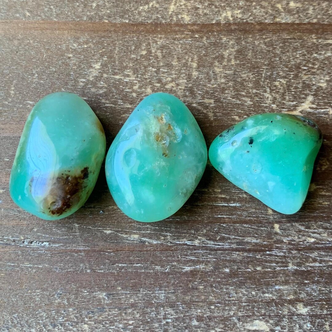 Chrysoprase Tumbled Stone Your Choice - Etsy