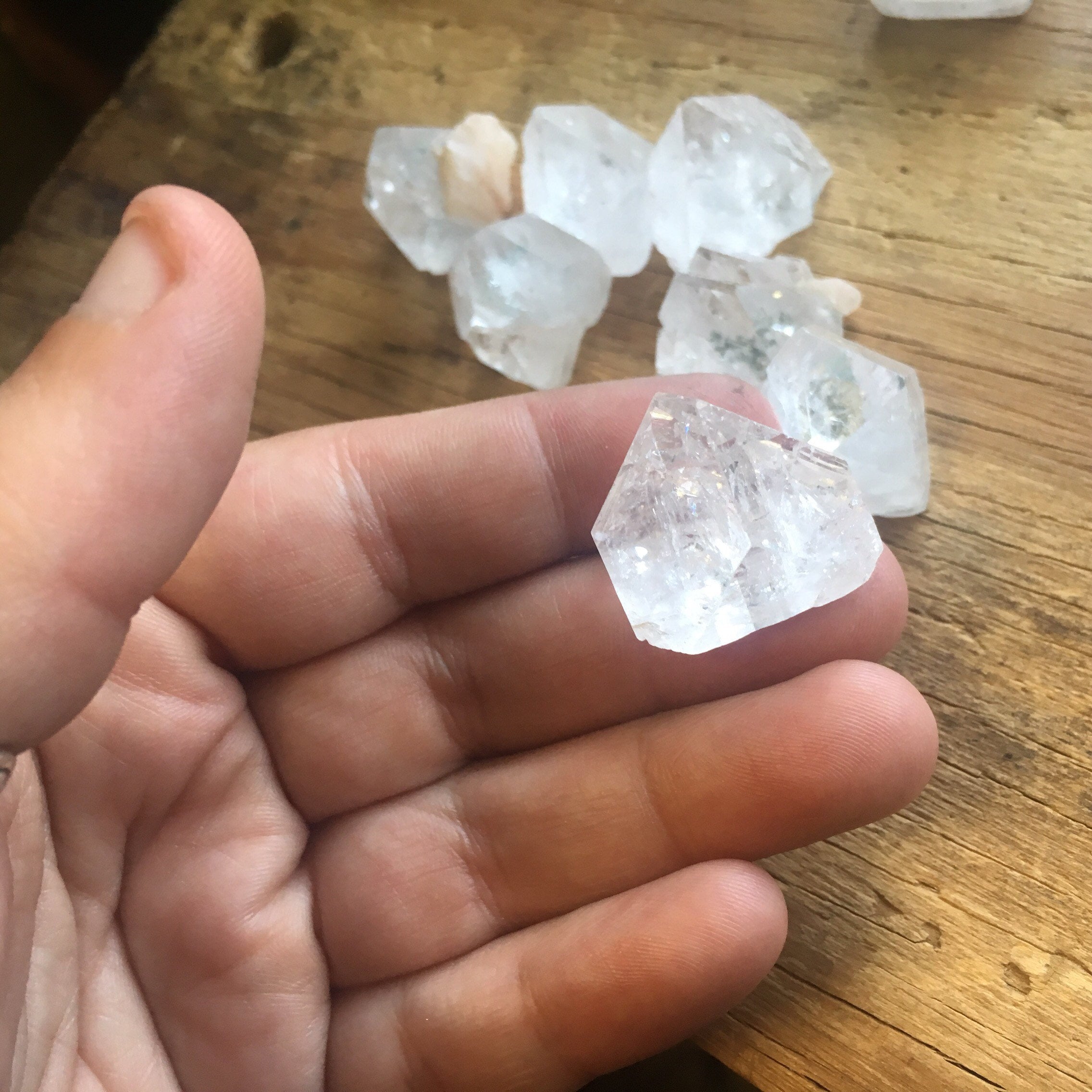 Medium Apophyllite Natural Point Pyramid Crystal | Etsy