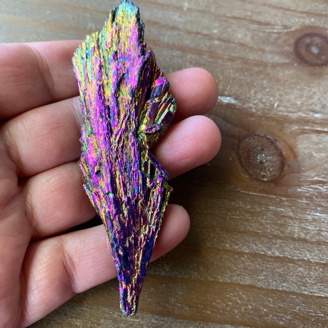 Titanium Aura Black Kyanite Fan - Etsy