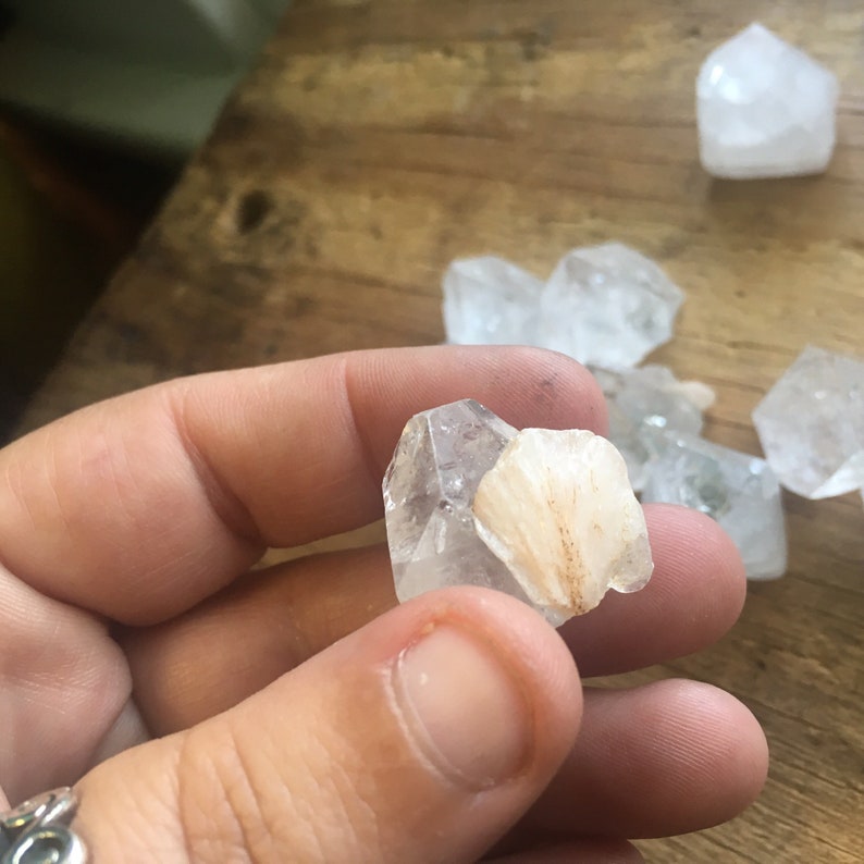 Medium Apophyllite Natural Point Pyramid Crystal | Etsy