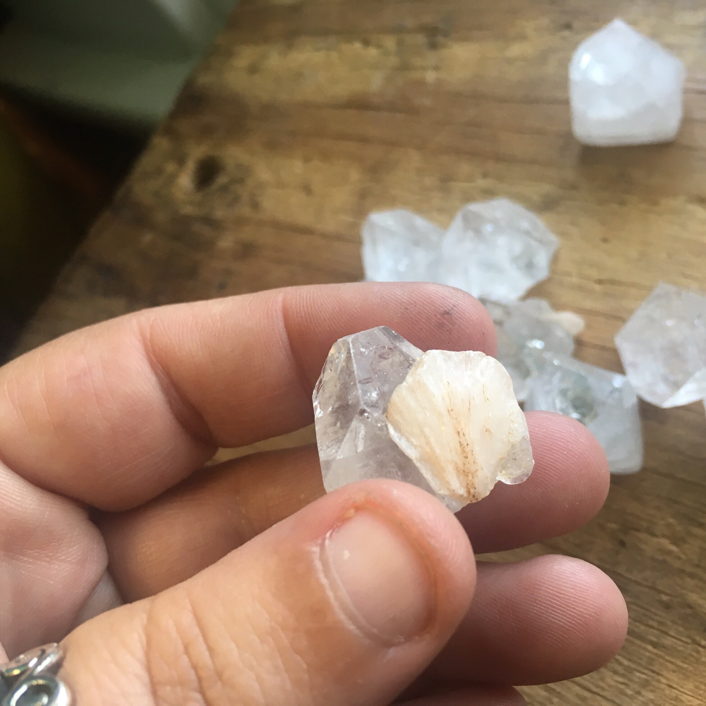 Medium Apophyllite Natural Point Pyramid Crystal | Etsy