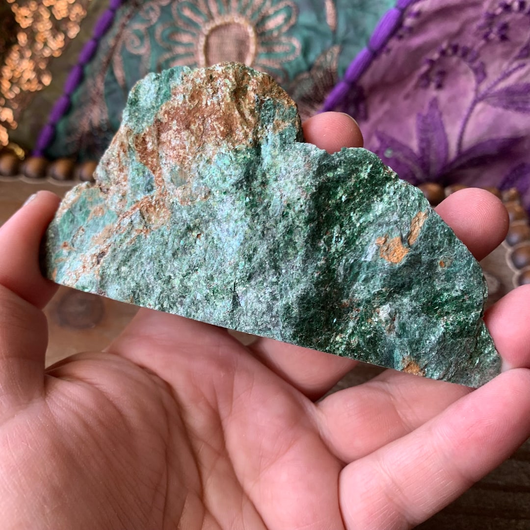 Large Fuchsite Freeform Rough Cut Base - Etsy