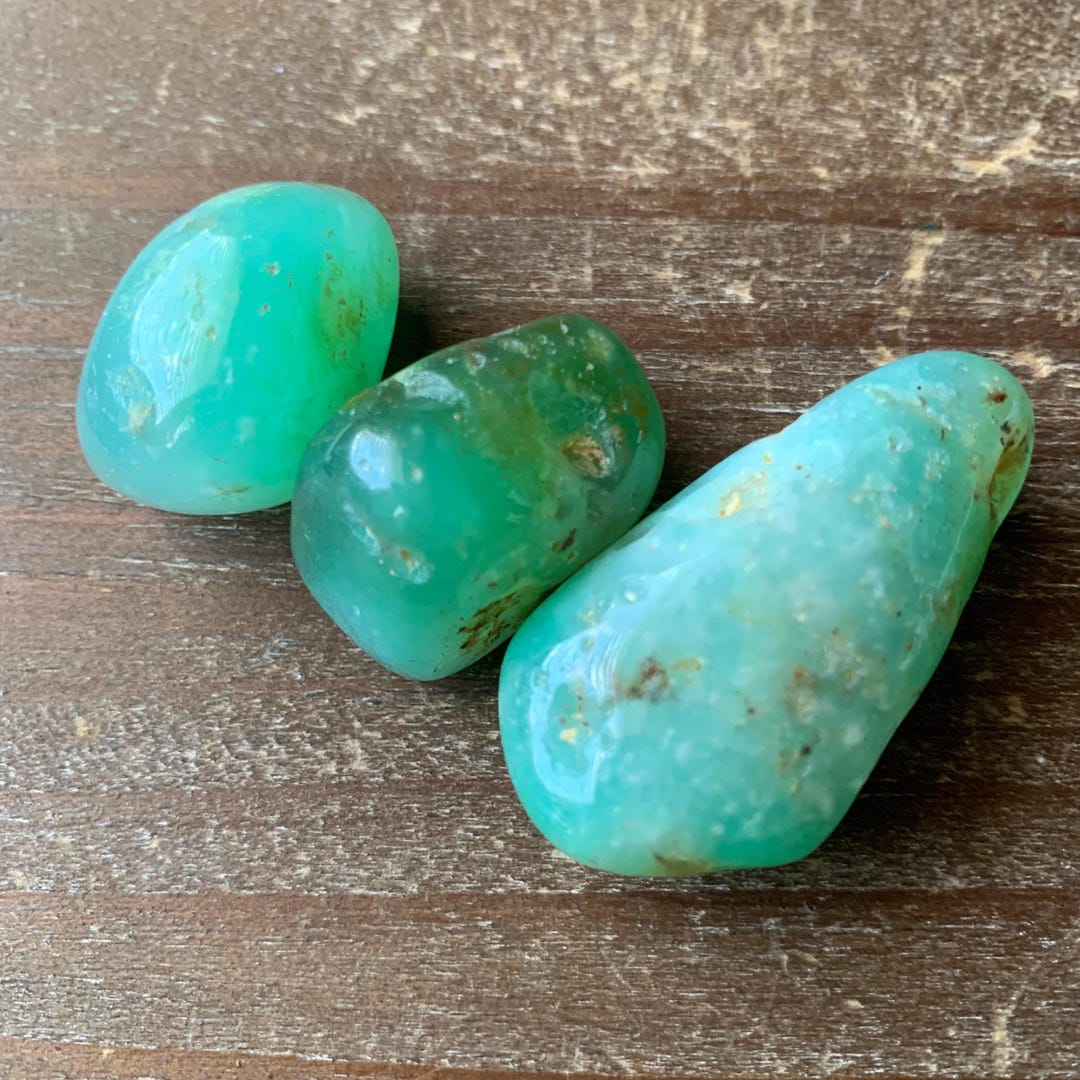 Chrysoprase Large Tumbled Stone Your Choice - Etsy