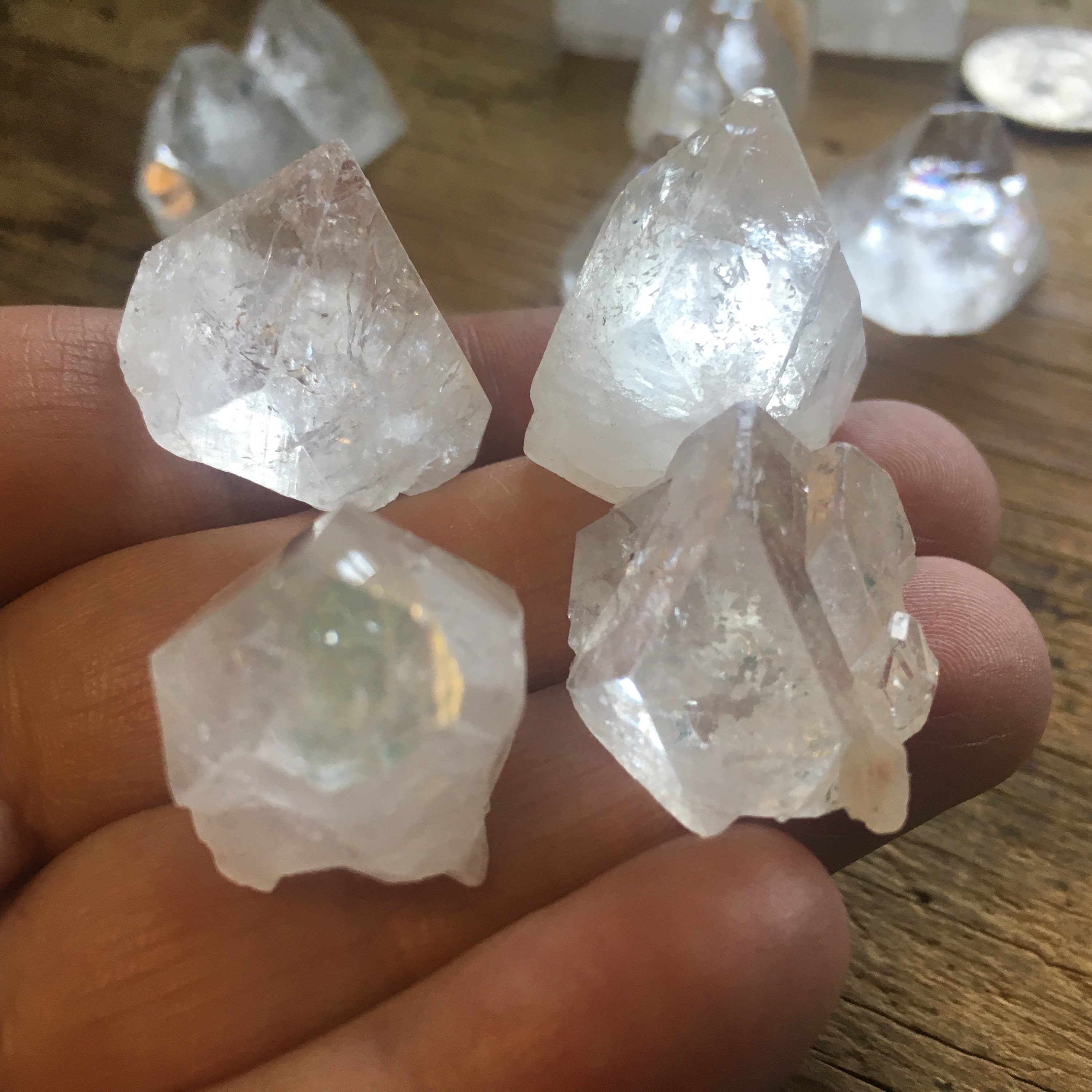 Medium Apophyllite Natural Point Pyramid Crystal | Etsy