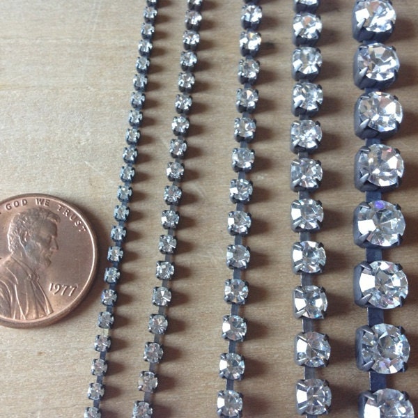 Rhinestone Chain - Etsy