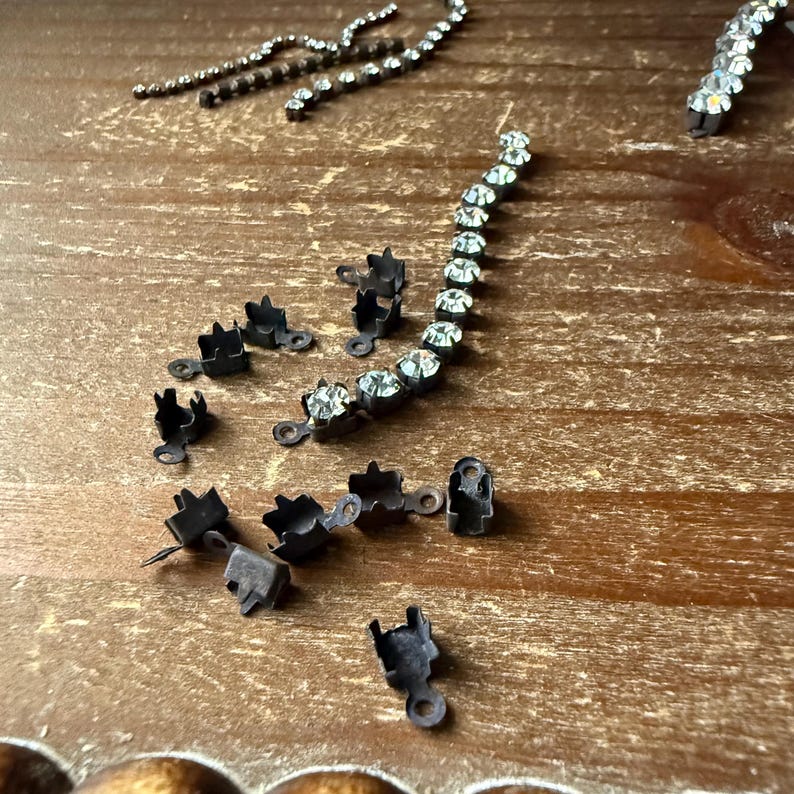 End Pieces for Rhinestone Chain Pronged Cup With Loop - Etsy