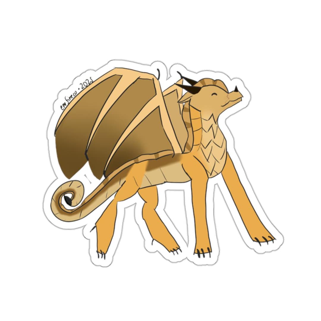 Qibli Wings of Fire WOF Sticker Qibli Dragon - Etsy