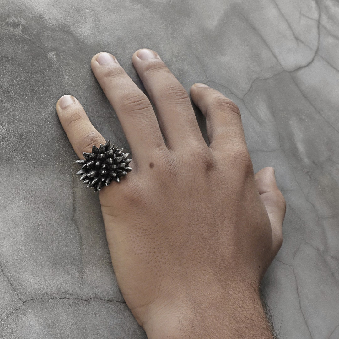 Mens Spike Ring, Mens Jewelry, Spike Jewelry, Punk Ring, Gold Spike ...
