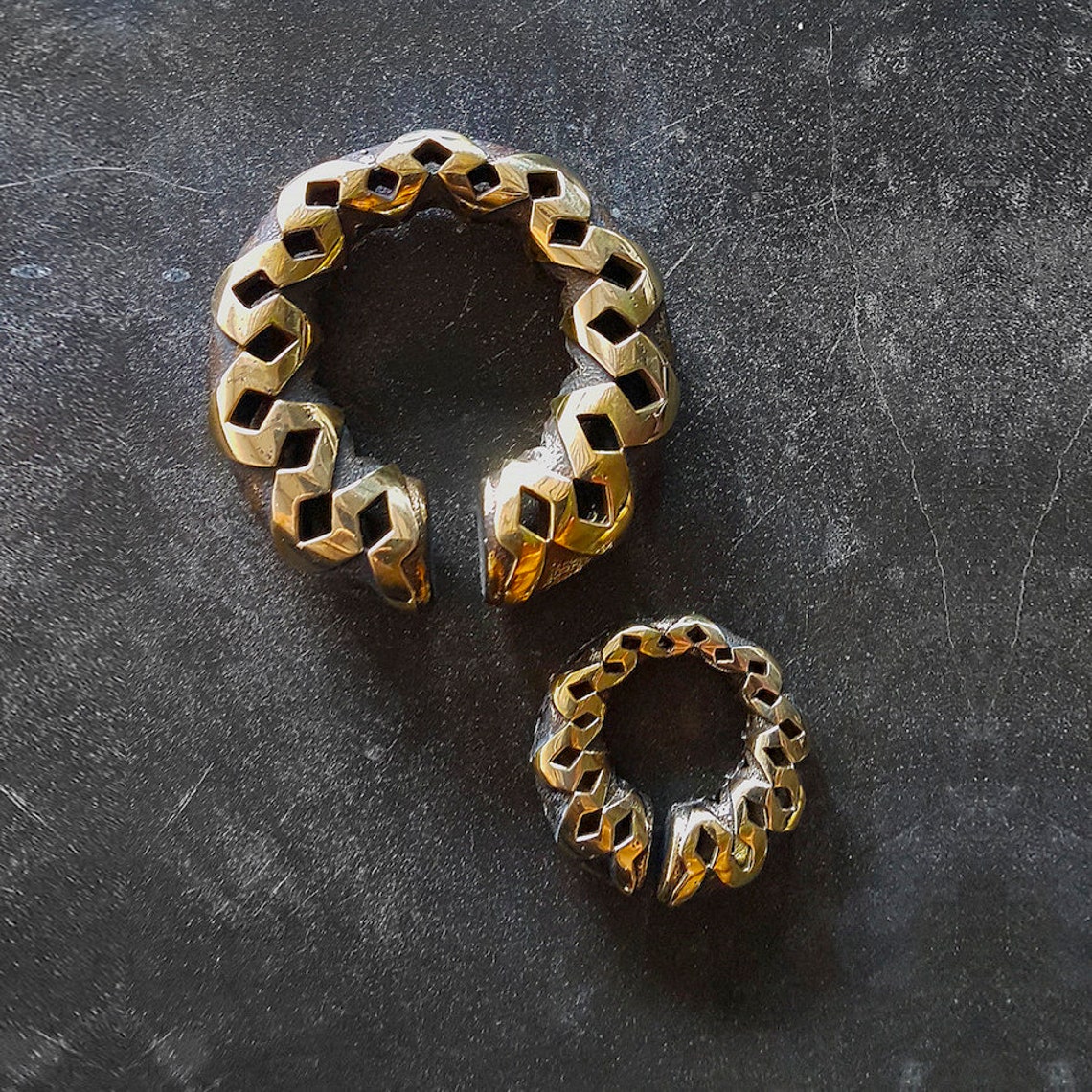 Brass Ear Weights Stretched Ears Tribal Weights Egypt - Etsy