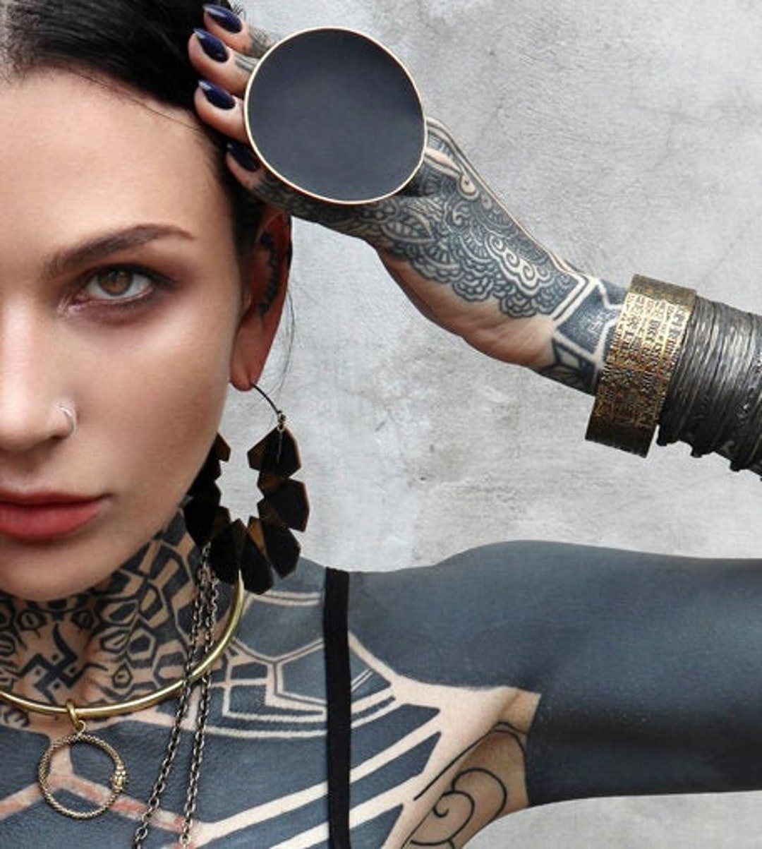 Big Gold Ring Circular Ring Chunky Ring Statement Jewelry - Etsy