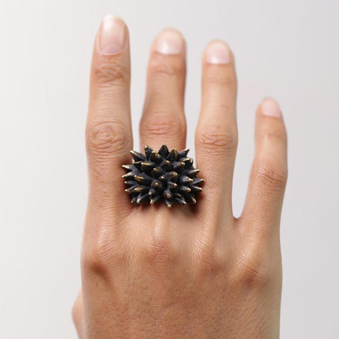 Spike Ring, Spike Jewelry, Gold Spike Ring, Schlagring, Statement Ring ...