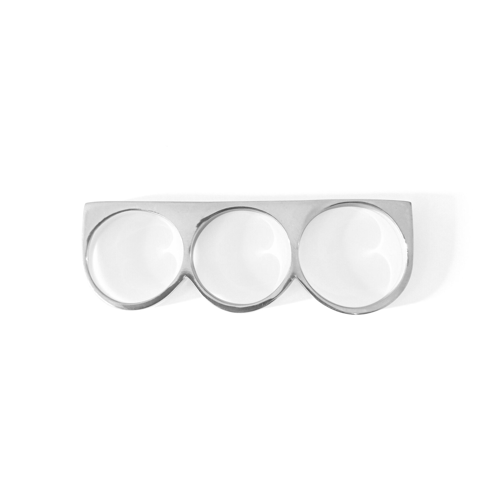 Mens Silver Multifinger Ring Mens Silver Multifinger Ring | Etsy