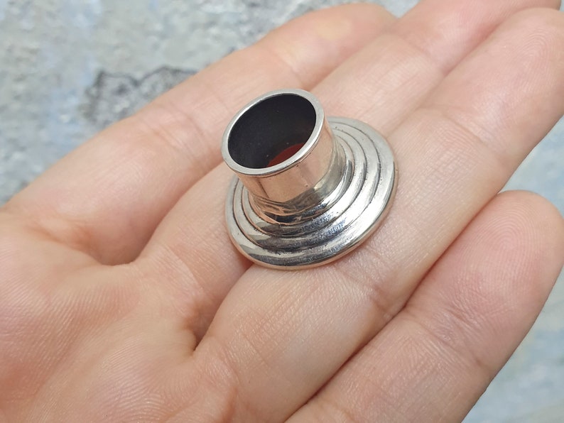 Step Tunnels Sterling Silver Plugs Stretched Lobes Gauged | Etsy