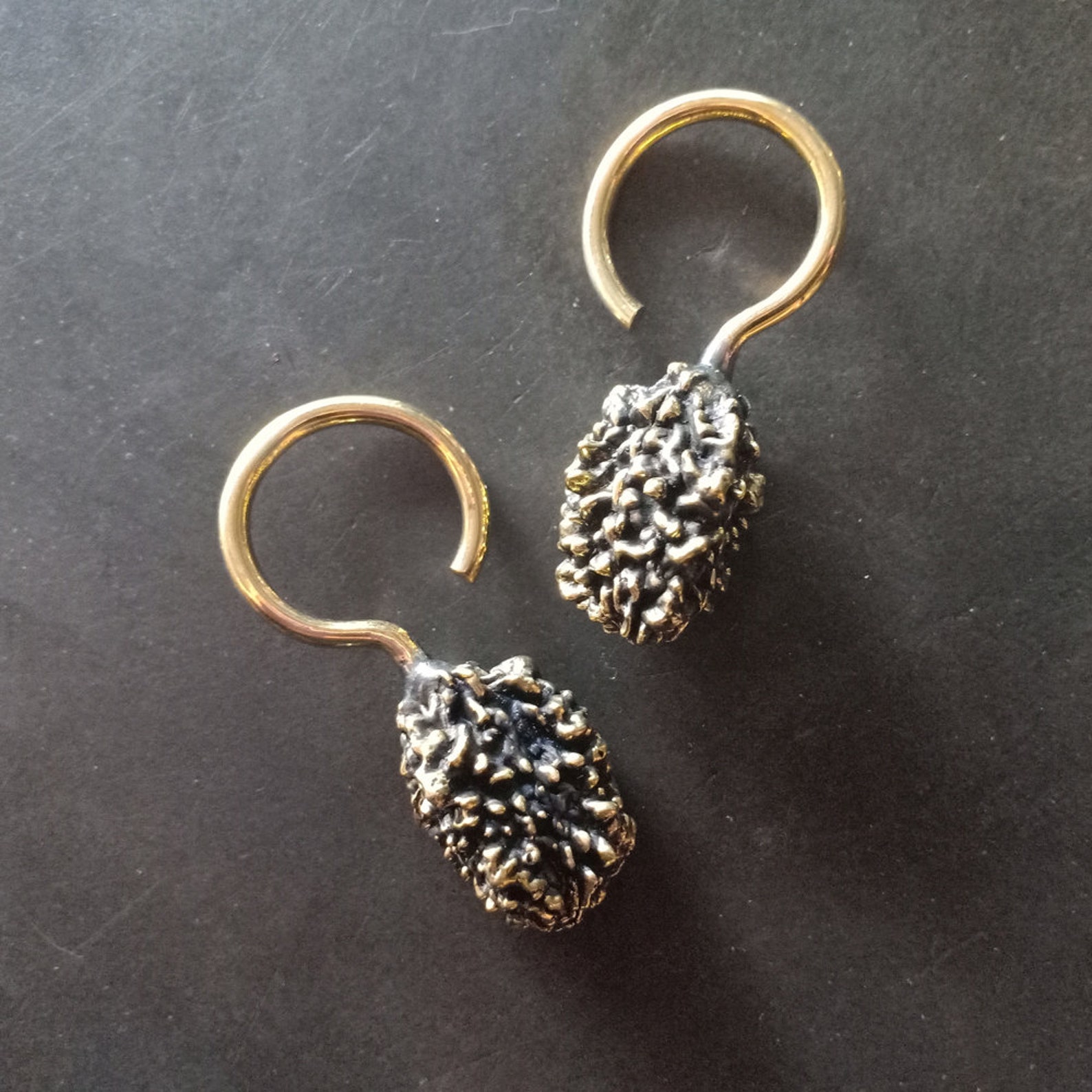 Brass Ear Weights Stretched Ears Hanging Weights Body - Etsy