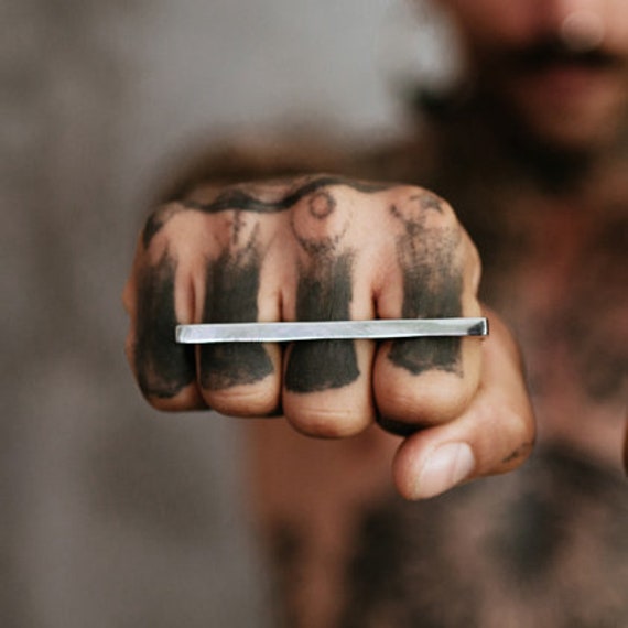 Mens Silver Multifinger Ring Mens Silver Multifinger Ring | Etsy