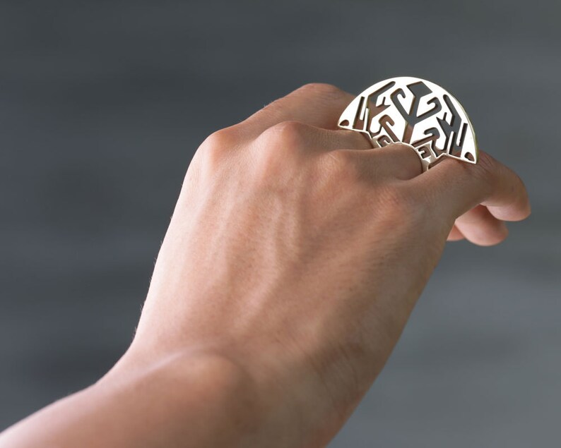 Brass Ring Unusual Ring Sumatra Ring Unique Ring Tribal - Etsy