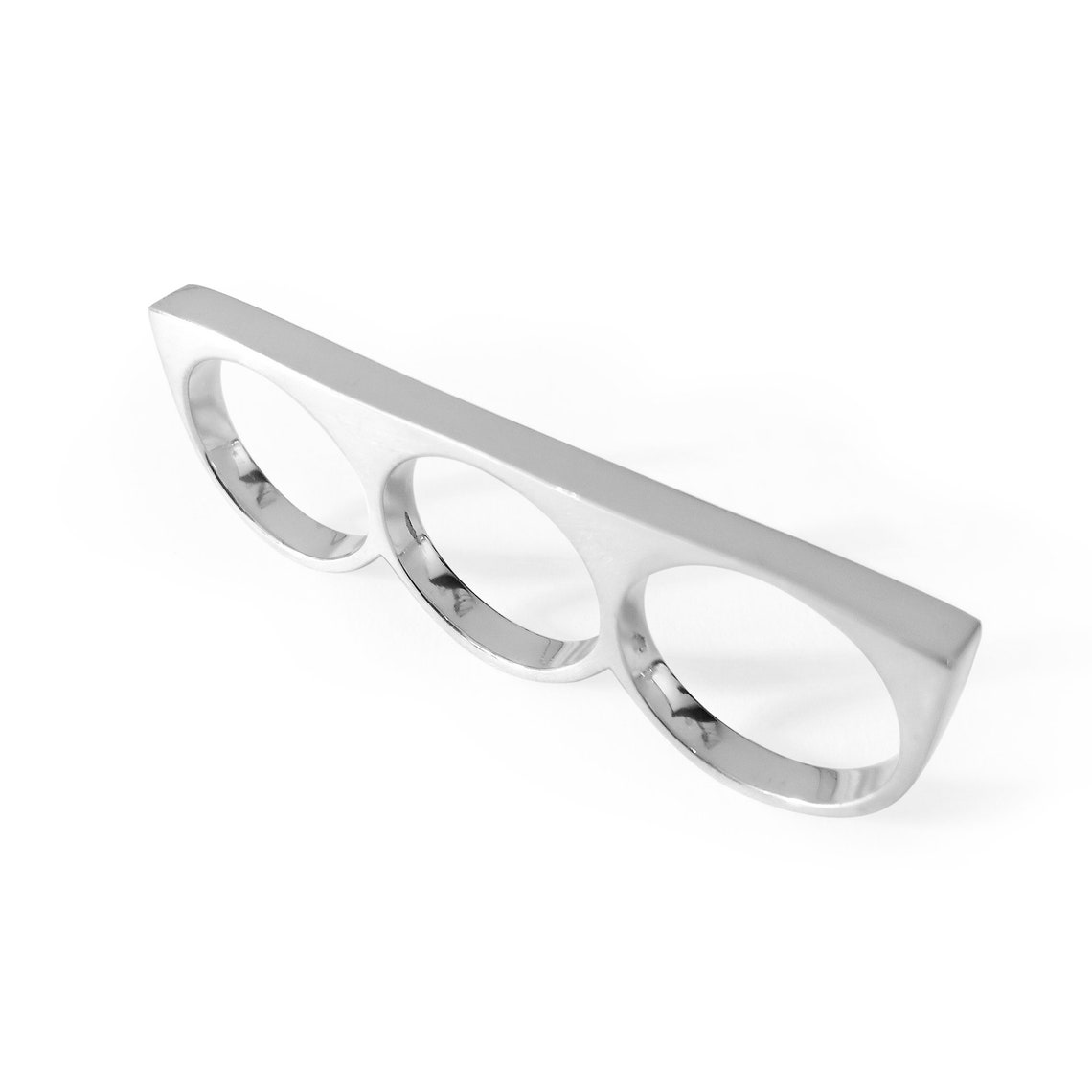 Mens Silver Multifinger Ring Mens Silver Multifinger Ring | Etsy