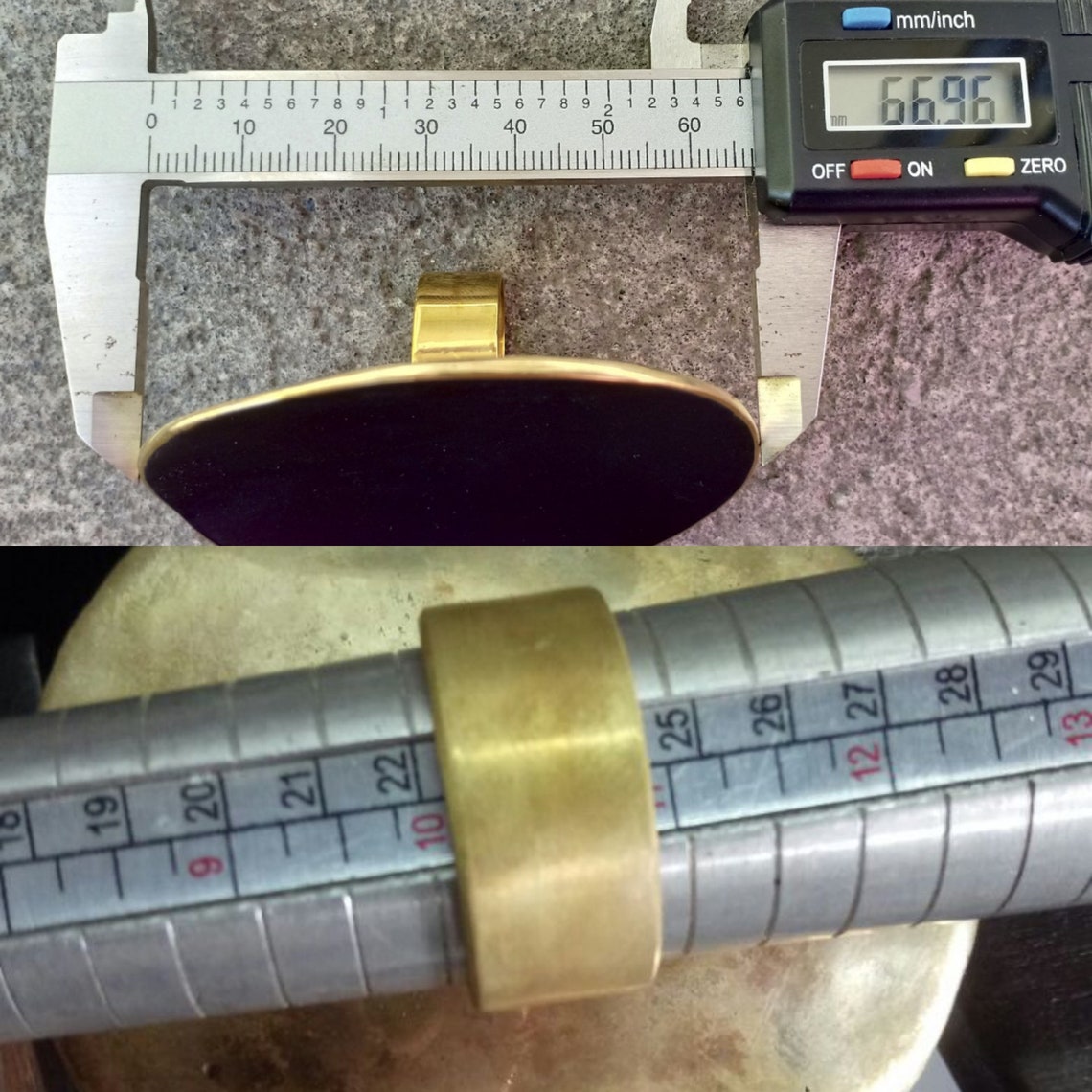 Big Gold Ring Circular Ring Chunky Ring Statement Jewelry | Etsy