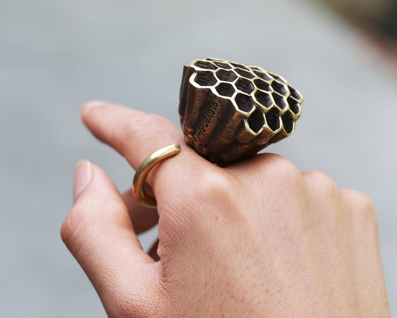 Honeycomb Ring Honeycomb Jewelry Hexagonal Jewelry Wasp - Etsy