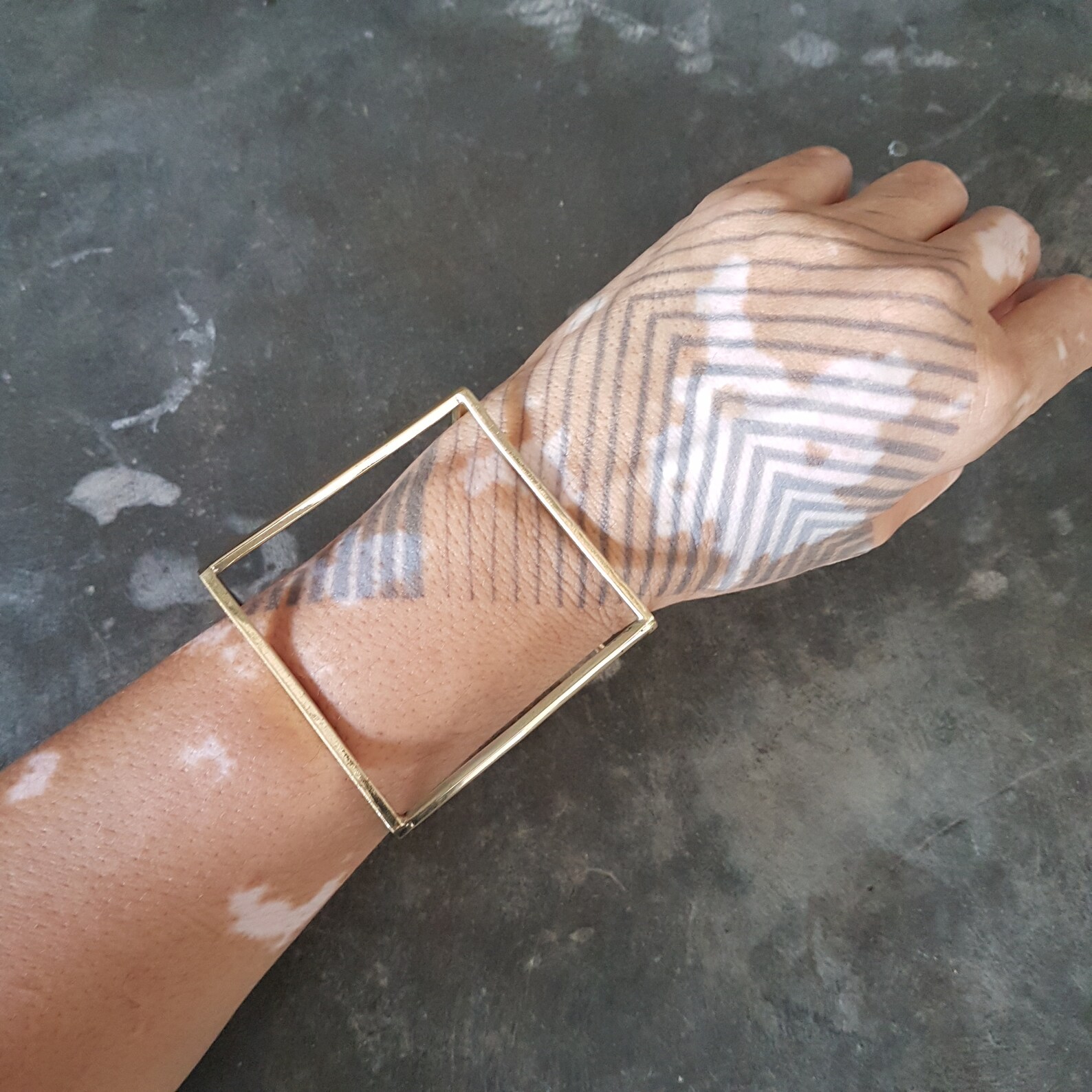 Chunky Cuff Statement Bangle Bohemian Jewelry Cube Cuff - Etsy