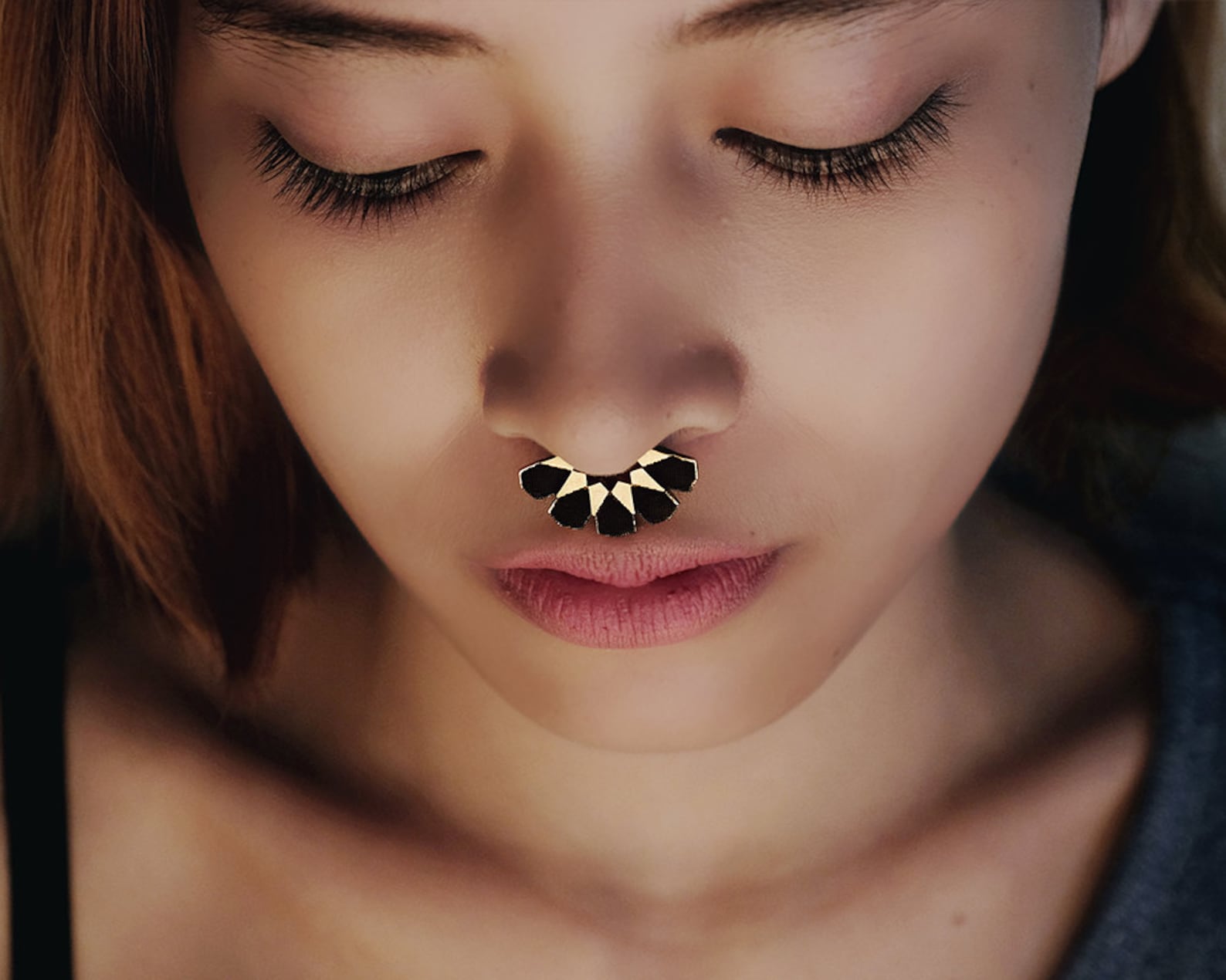 Septum Clicker Gold Septum Ring Ethnic Gold Septum Big | Etsy