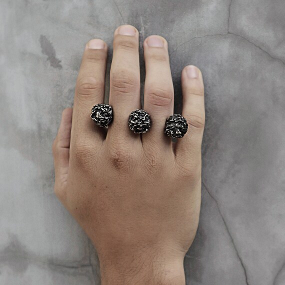 Mens Ring Mens Silver Ring Mens Multi Finger Ring Mens - Etsy