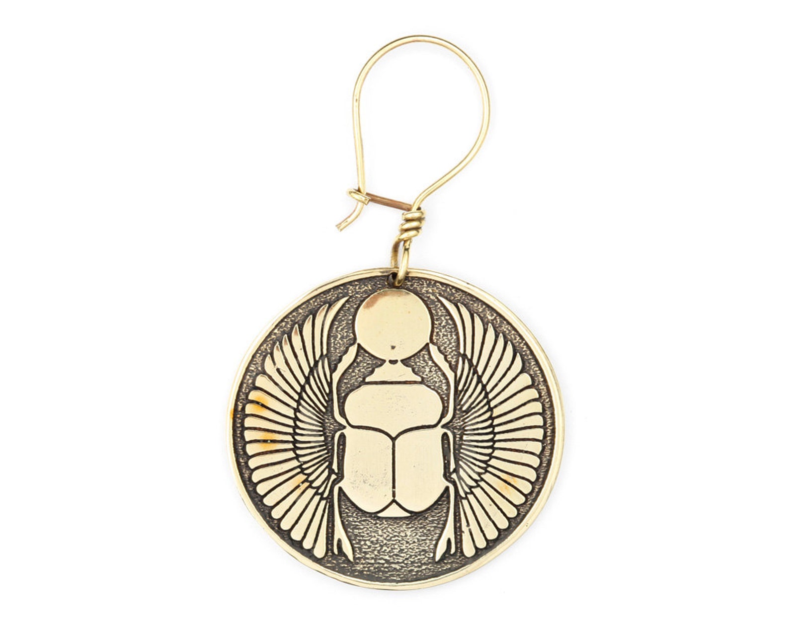 Scarab Earrings Dangle Earrings Tribal Earrings Egypt - Etsy