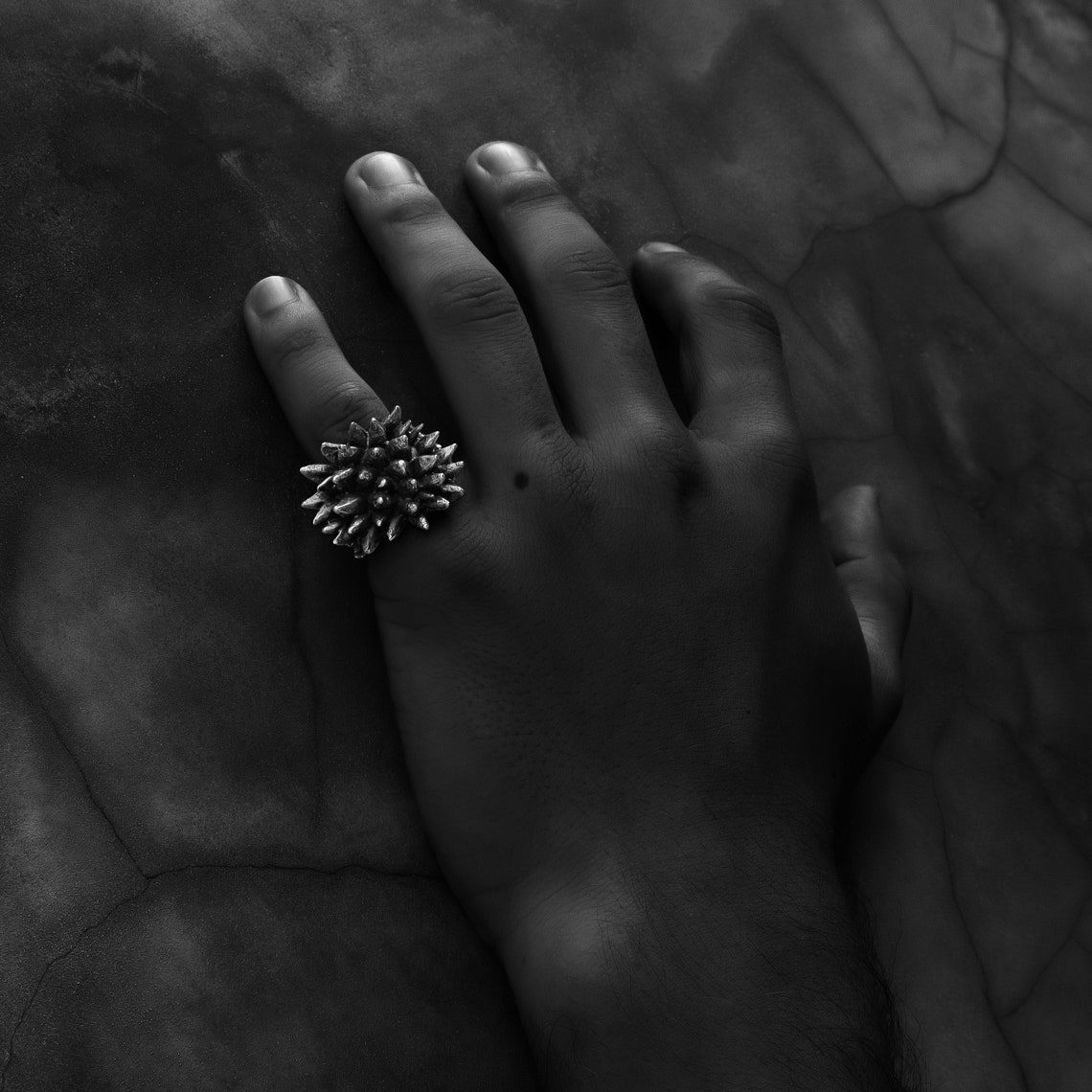 Mens Spike Ring Mens Jewelry Spike Jewelry Punk Ring Gold | Etsy