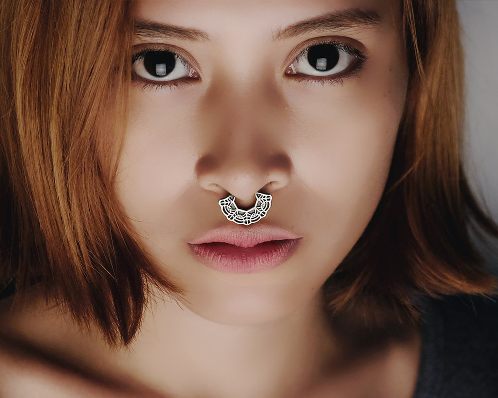 Sterling Silver Septum Ring Lace Septum Septum Clicker - Etsy