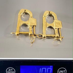 Gauged Earring - Brass Rigging Clip - Ear Weights Brass - Etsy