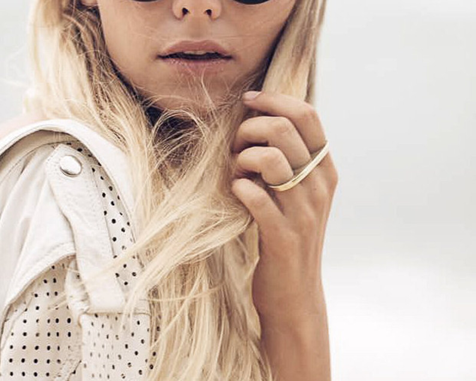 Gold Multifinger Ring Minimal Ring Gold 3 Finger Ring Gold | Etsy