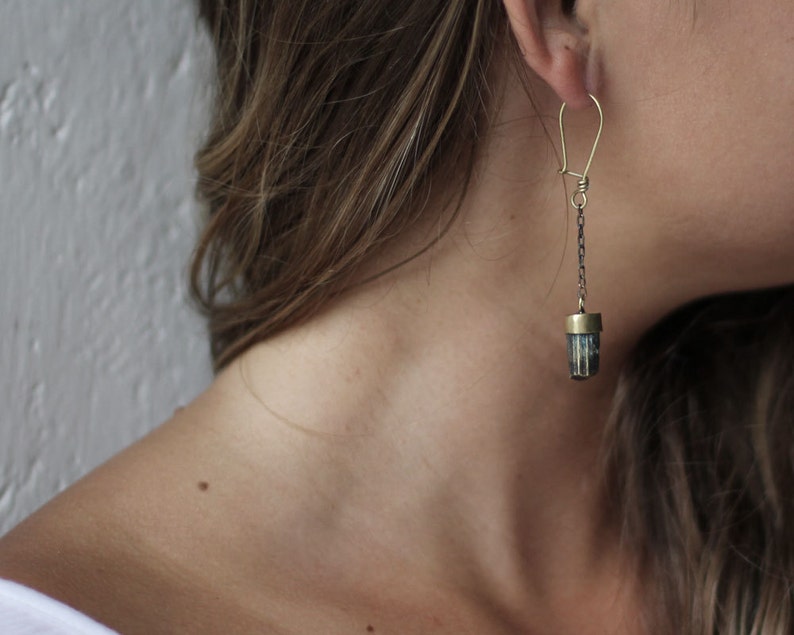 Dangle Earrings Chain Drop Earring Crystal Earrings - Etsy