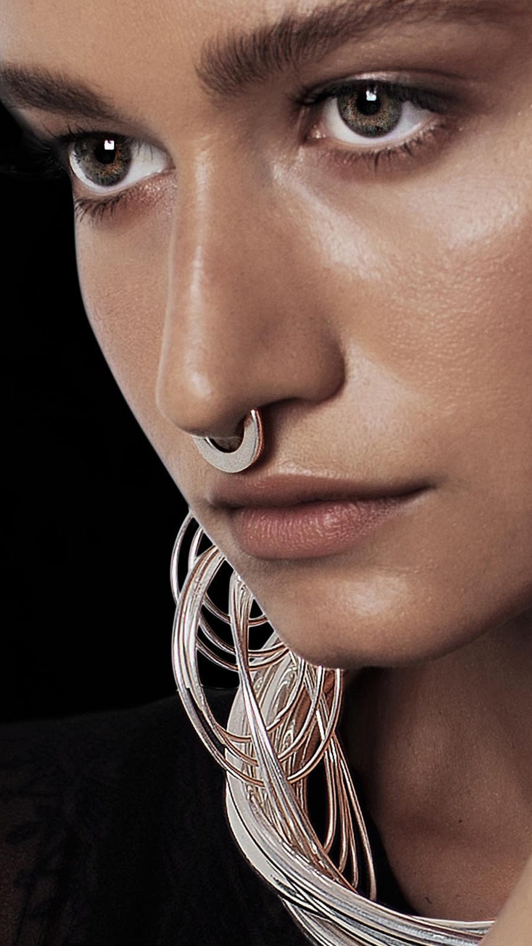 Septum Ring, Septum Clicker, 925 Sterling Silver Septum, Big Septum ...