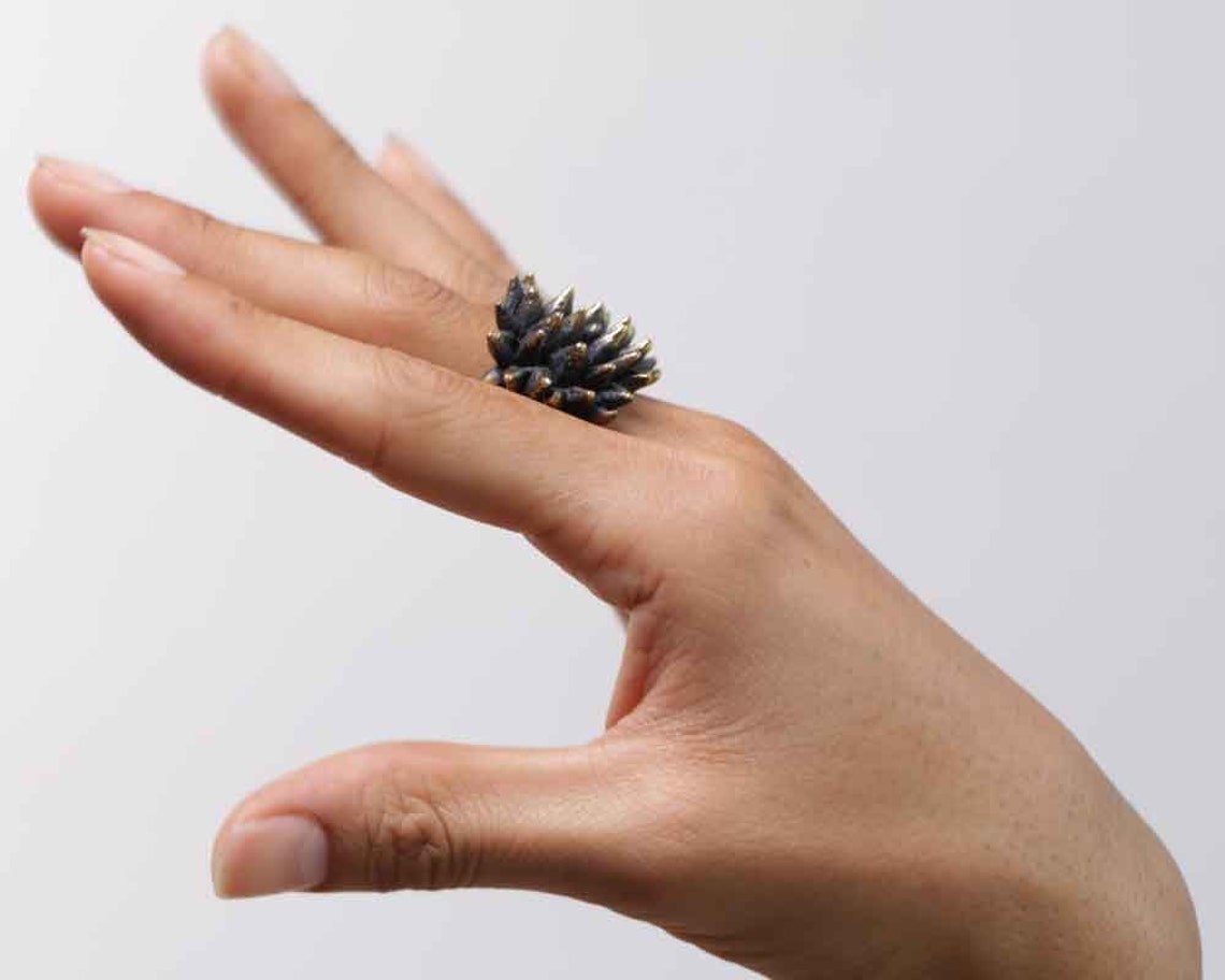 Spike Ring Spike Jewelry Gold Spike Brass Ring Gold Spike | Etsy