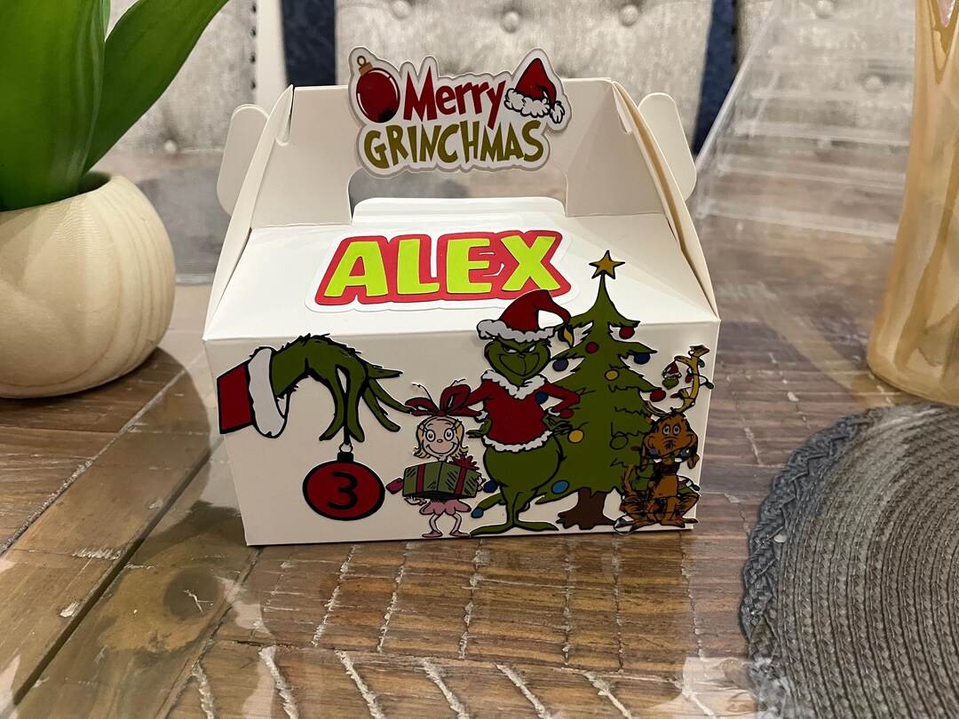 Grinchmas! Grinch Christmas Party Boxes, Favor Boxes for Christmas ...