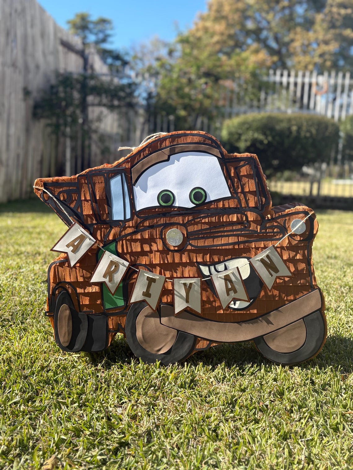 Tow Mater Piñata, Cars - Etsy