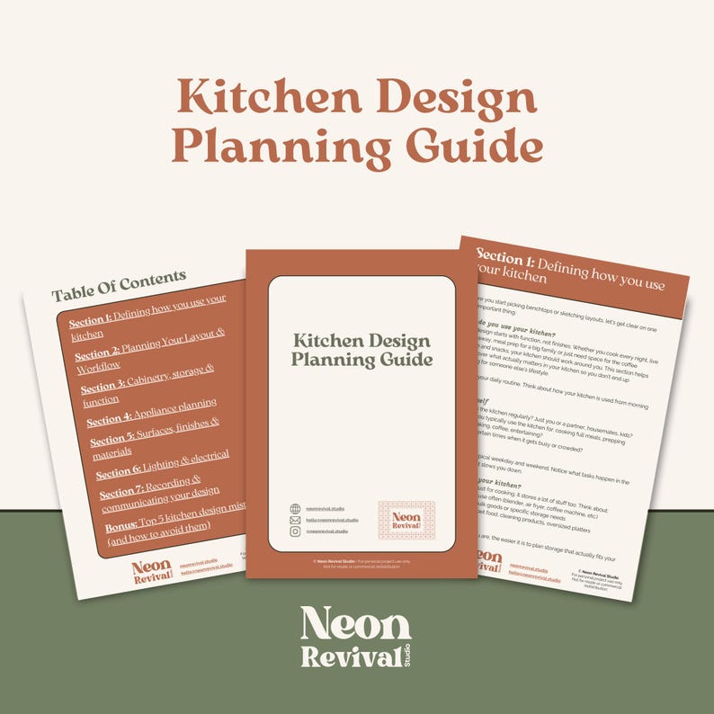 Kitchen Design Planning Guide • Layout Tips, Workflow Planning ...