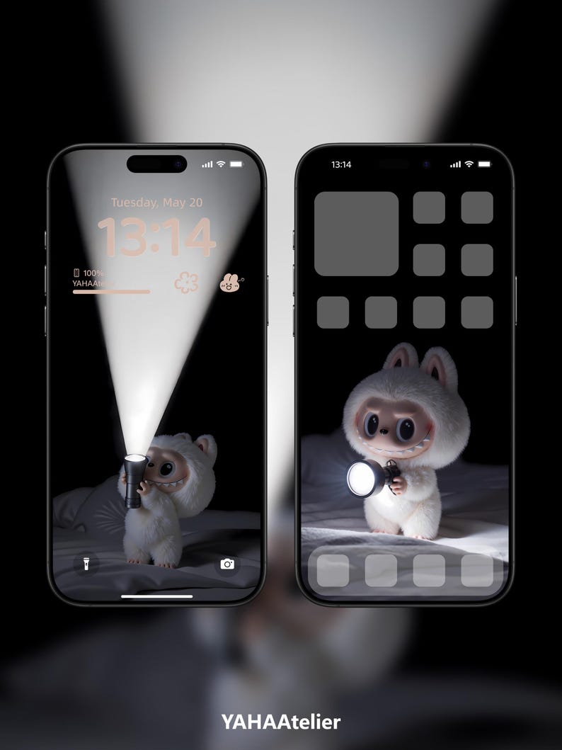 Labubu·labubu Wallpaper Set ·labubu Forest Wallpaper Set · Kawaii ...