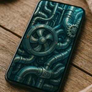 Biomechanical Phone Wallpapers | Futuristic Steampunk Digital ...