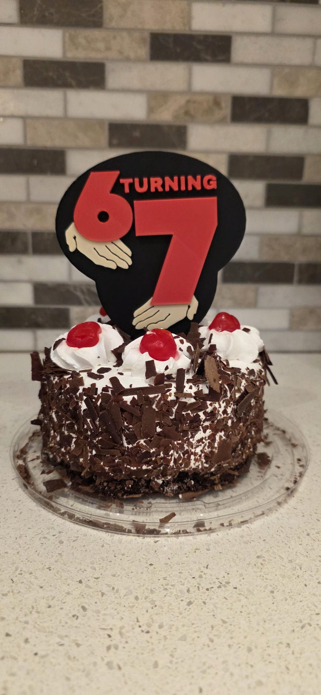 6 Turning 7 Cake Topper | DIY 3D Print File (digital Download) - Etsy