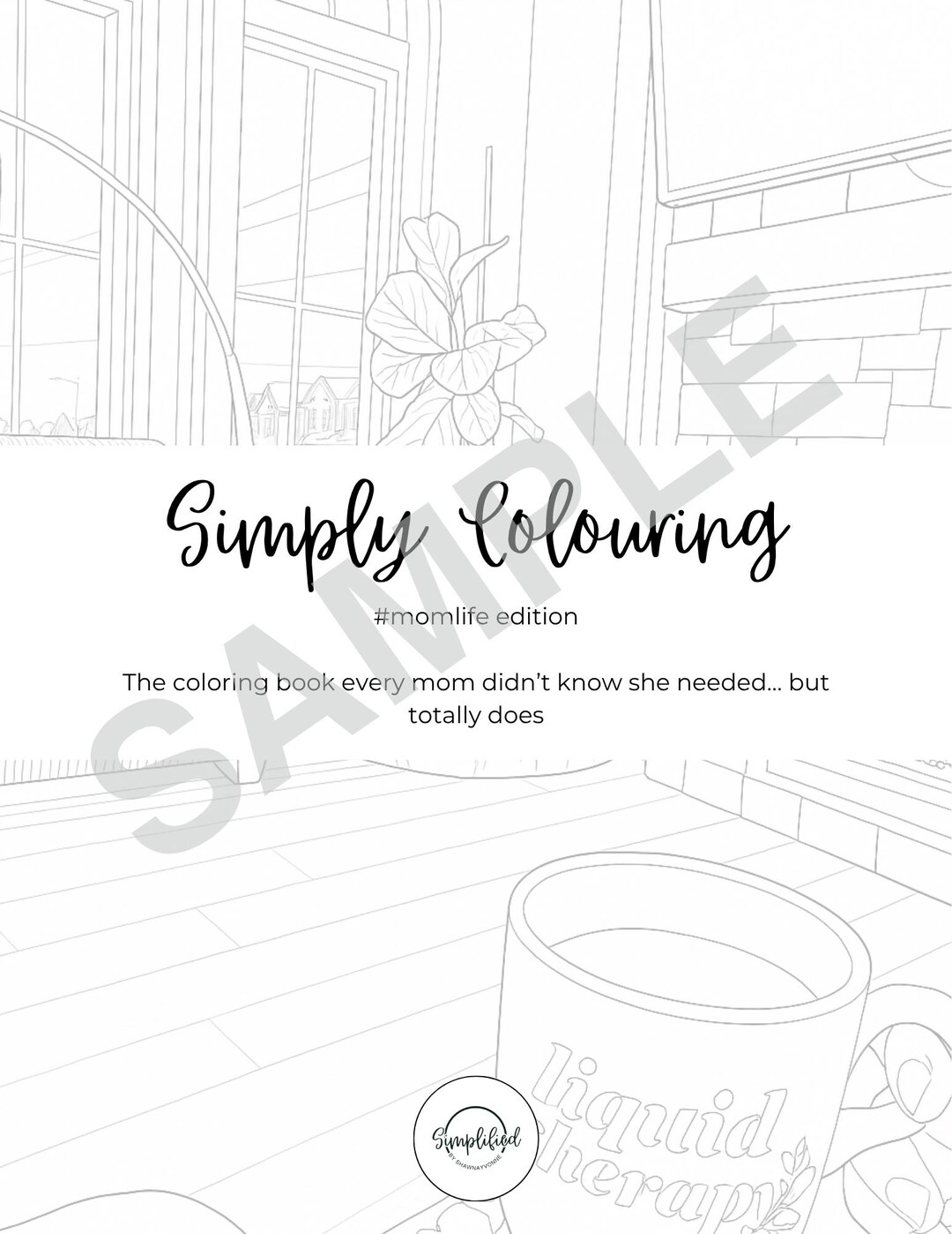 Simply Colouring #momlife | Funny Relatable Adult Coloring Book for ...