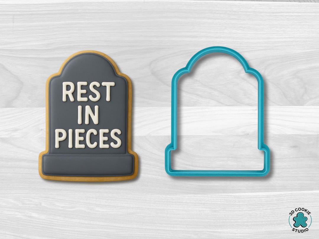 Tombstone Cookie Cutter: Spooky Halloween Baking, Fondant & Dough - Etsy