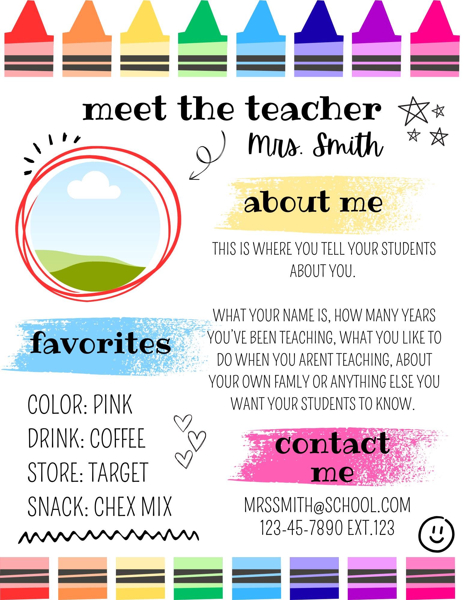 Meet the Teacher | Digital Download | Teacher Introduction | Instant ...