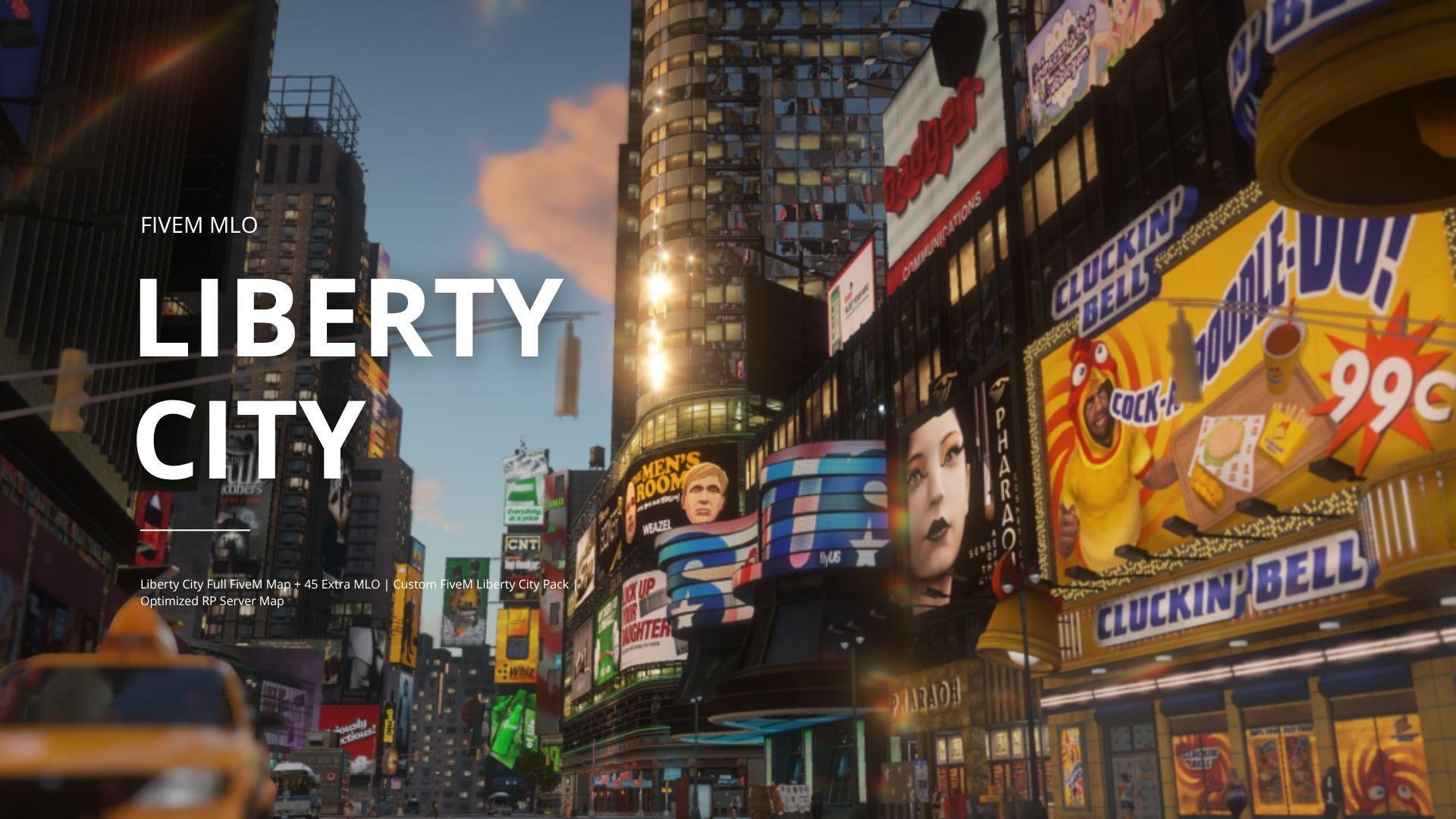 Liberty City Full Fivem Map + 45 Extra MLO | Custom Fivem Liberty City ...