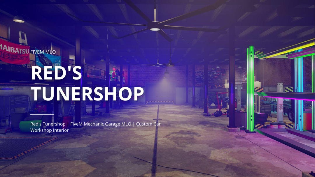 Red's Tunershop | Fivem Mechanic Garage MLO | Custom Car Workshop ...