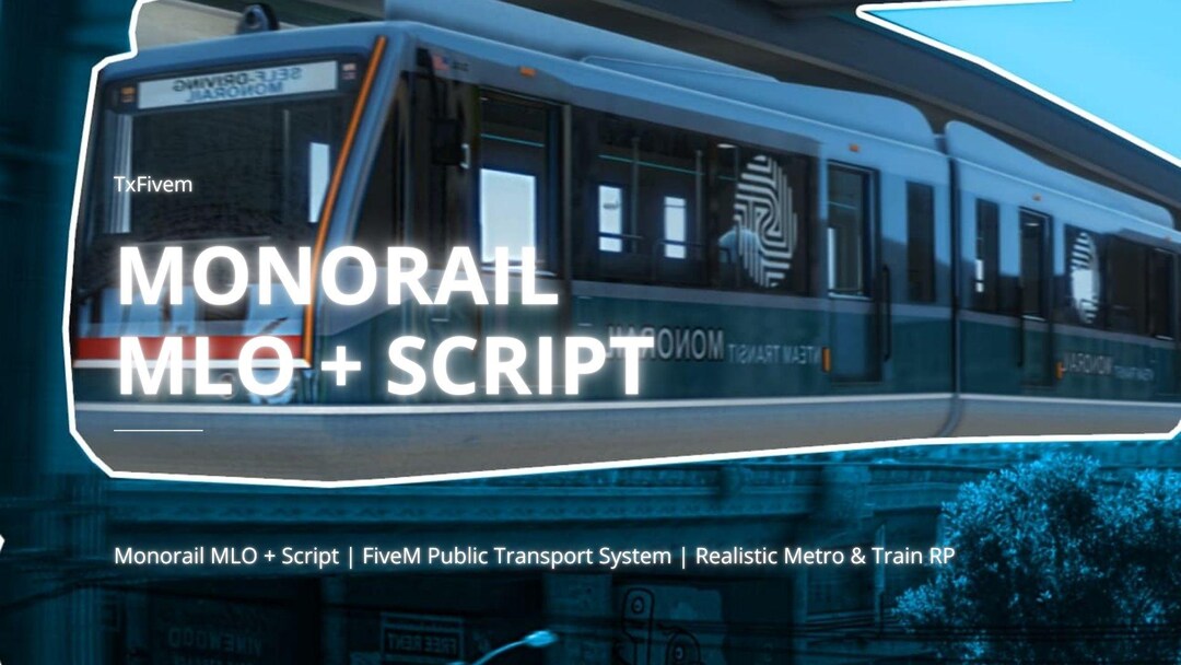 Monorail + Scrit MLO | Fivem Train System Map | Public Transportation ...