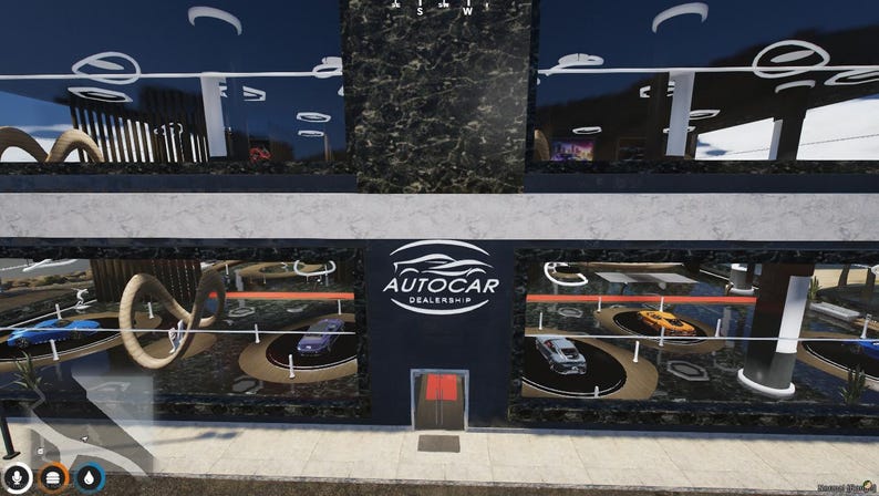 Fivem Auto Dealership MLO – Custom Car Showroom Interior, Optimized ...