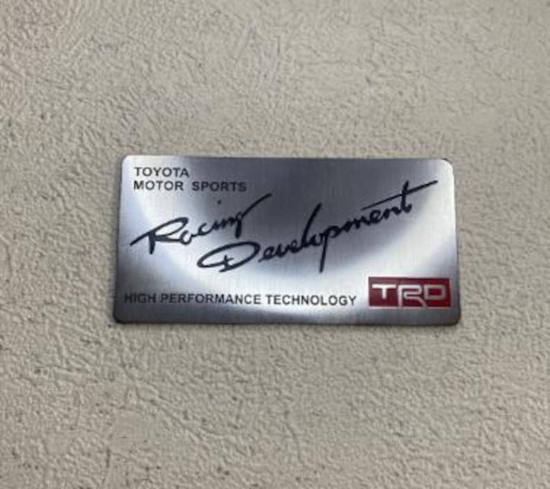 TRD Racing Development Logo Emblem – Universal Car Badge for Toyota ...