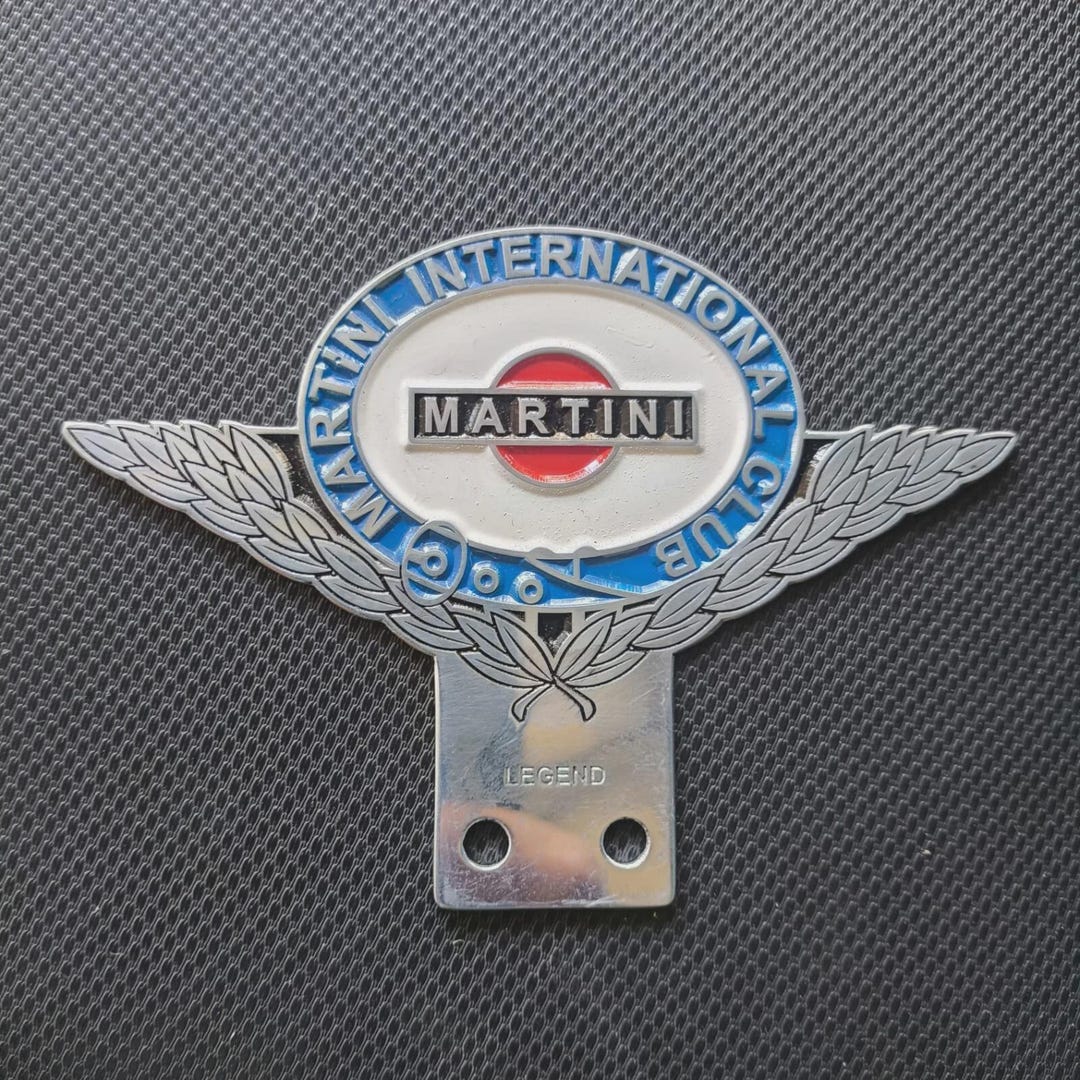 Vintage Martini International Club Badge Emblem Placca Plakette Plate ...