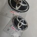 3X Toyota Black Logo Emblem Black Glossy Glass(front, Rear&pin,steering ...